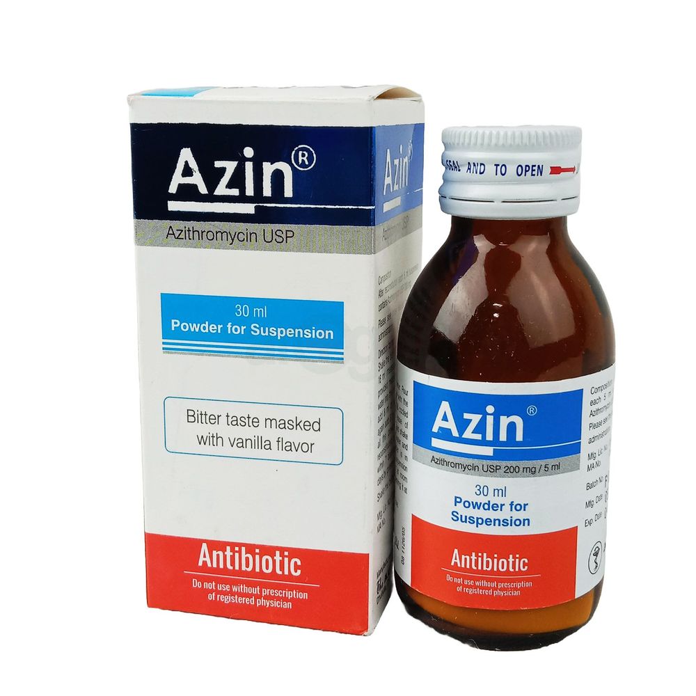 Azin 200mg/5ml Powder for Suspension - Arogga Online Pharmacy