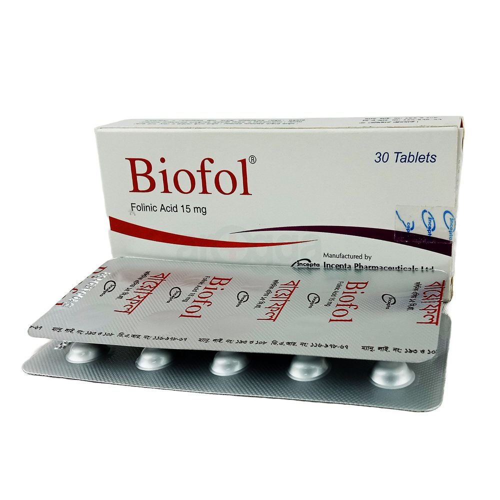 Biofol 15mg Tablet - Arogga Online Pharmacy