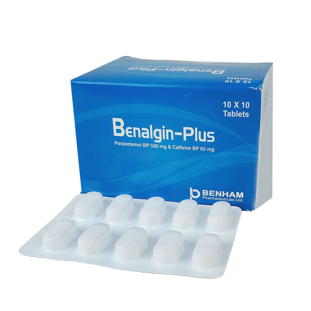 Benalgin Plus 65mg+500mg Tablet - Arogga Online Pharmacy