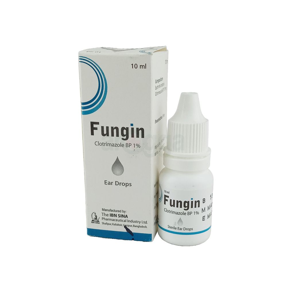 Fungin 1% Eye/Ear Drops - Arogga Online Pharmacy