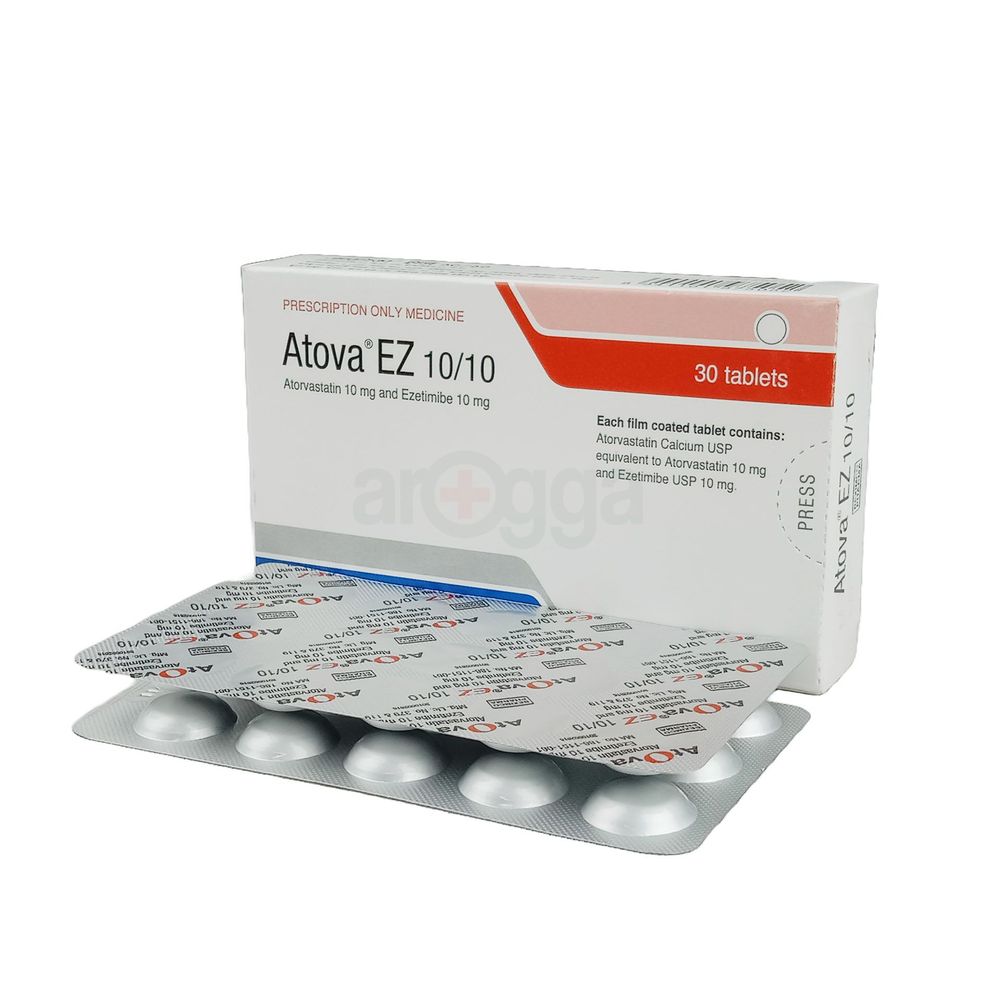 Atova EZ 10/10mg+10mg Tablet - Arogga Online Pharmacy