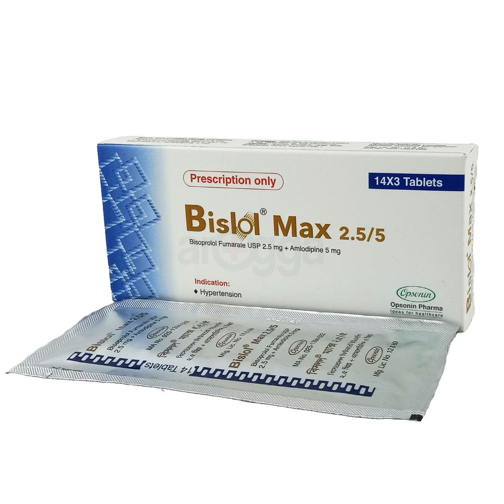 Bislol Max 2.5mg+5mg Tablet - Arogga Online Pharmacy