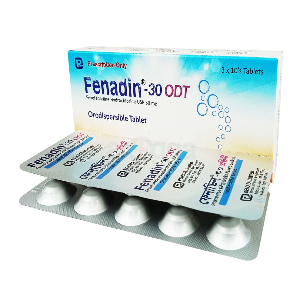 Fenadin-30 ODT 30mg Tablet - Arogga Online Pharmacy