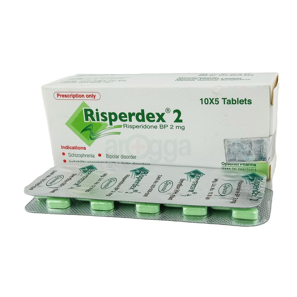 Risperdex 2mg Tablet - Arogga Online Pharmacy