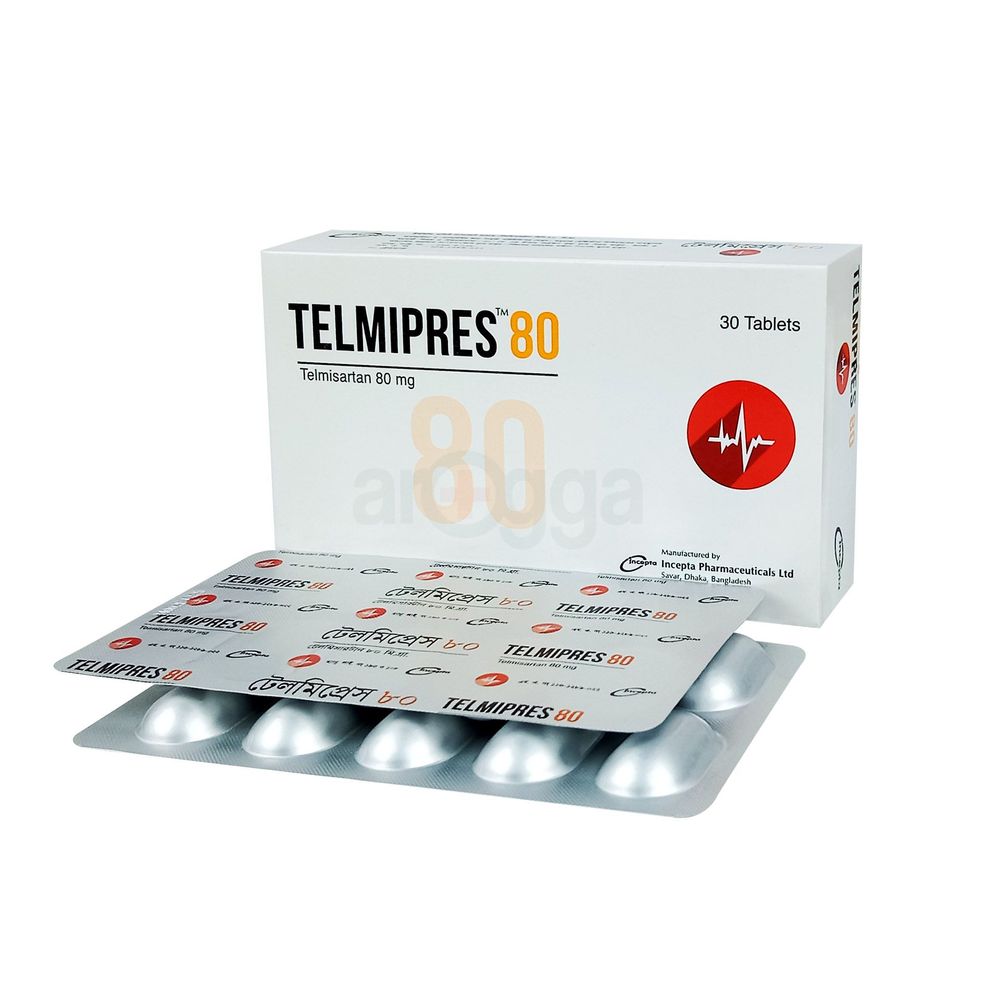 Telmipres 80mg Tablet - Arogga Online Pharmacy