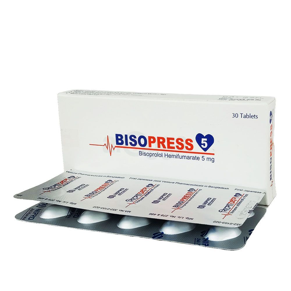 Bisopress 5mg Tablet - Arogga Online Pharmacy