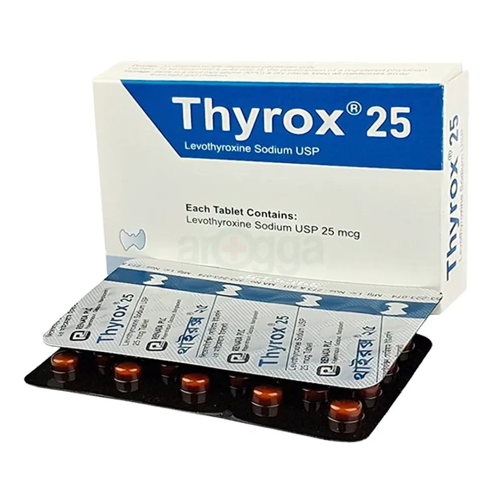 Thyrox 25 25mcg Tablet - Arogga Online Pharmacy