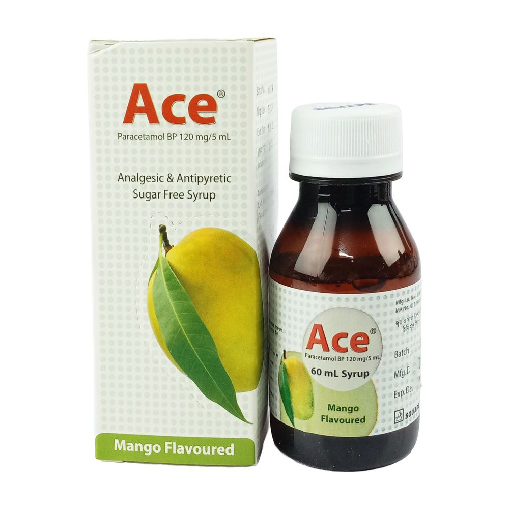 Ace 120mg/5ml Syrup - Arogga Online Pharmacy