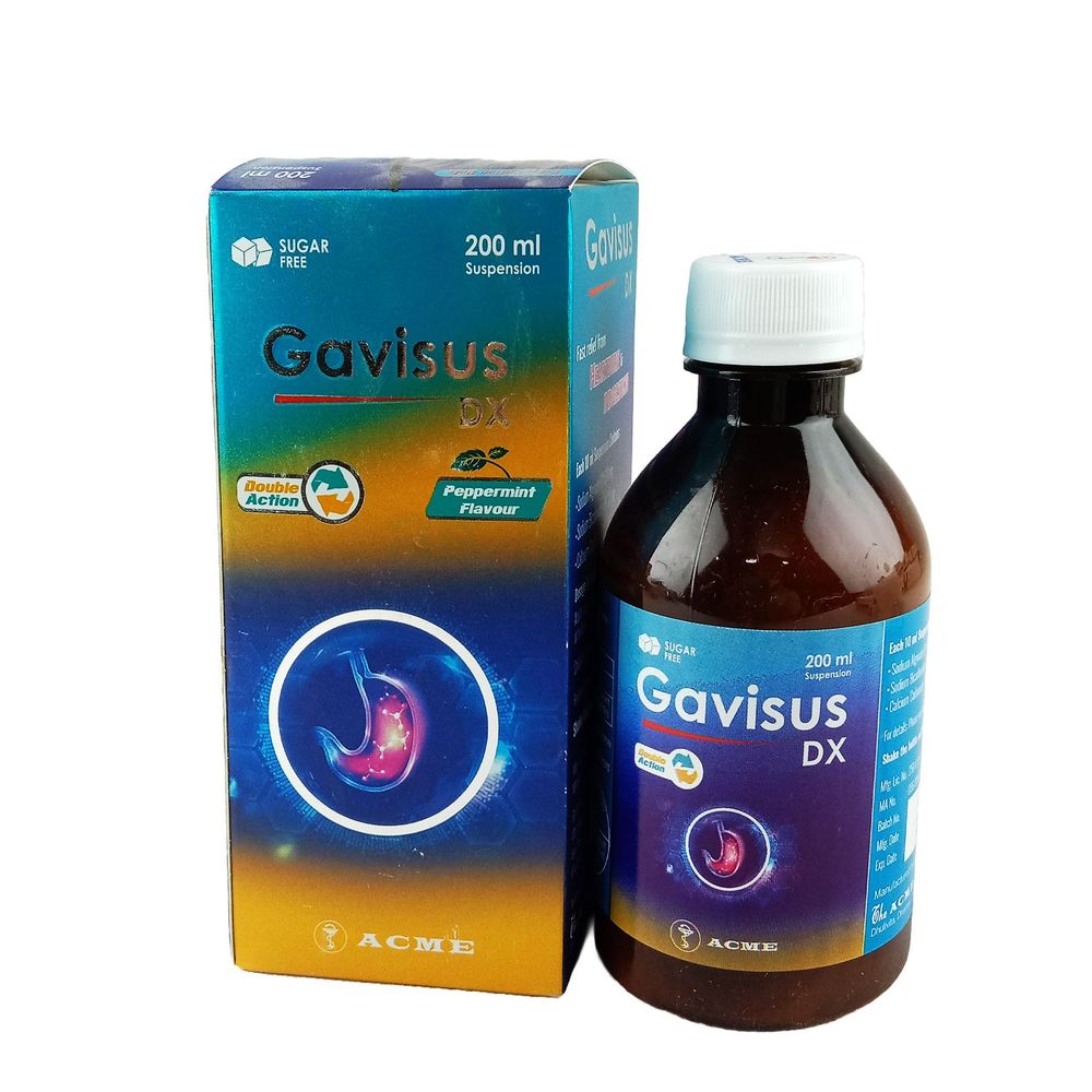 Gavisus 500mg+267mg+160mg/10ml Suspension - Arogga Online Pharmacy