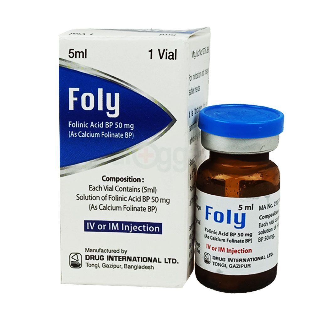 Foly 50mg/ml Injection - Arogga Online Pharmacy