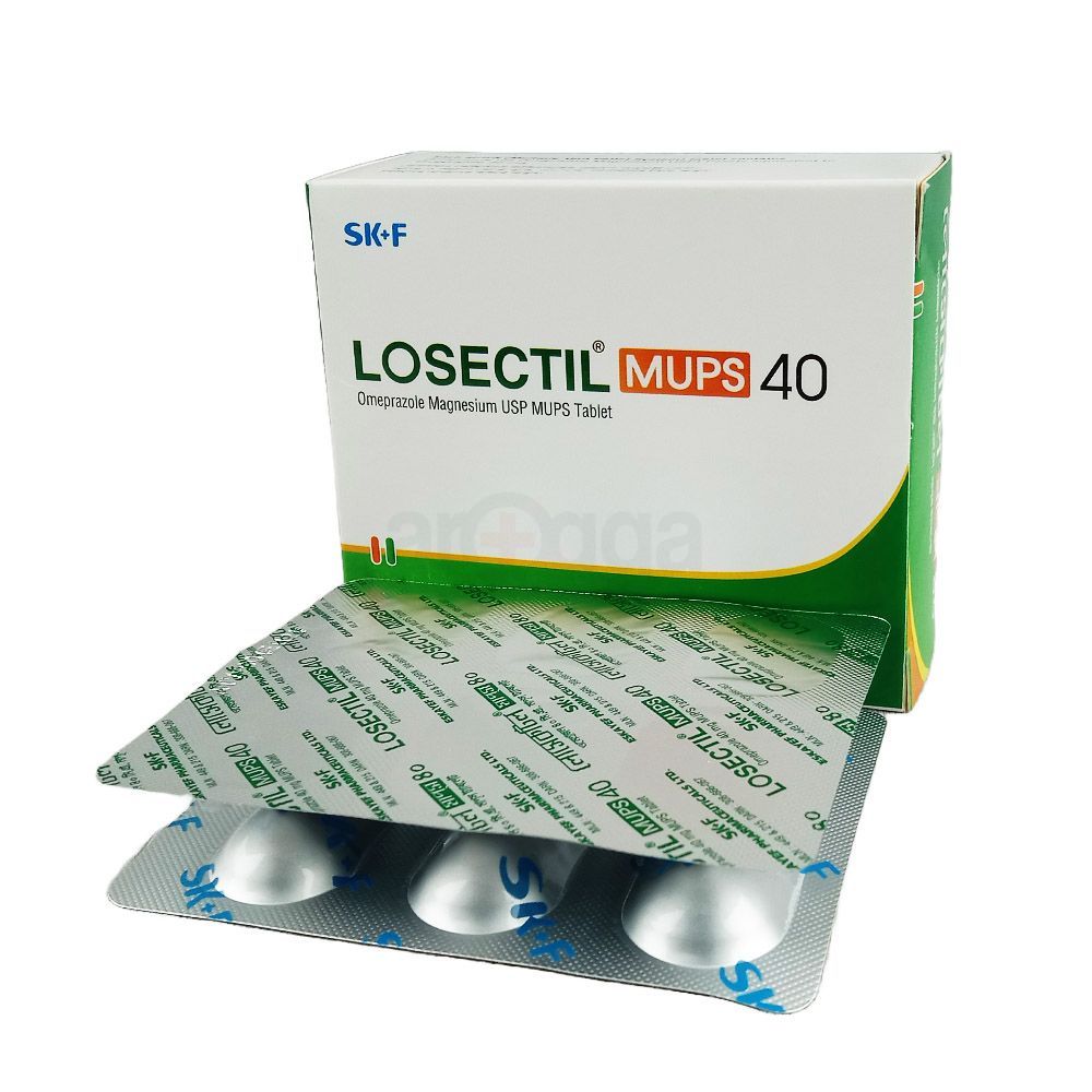 Losectil MUPS 40mg Tablet - Arogga Online Pharmacy