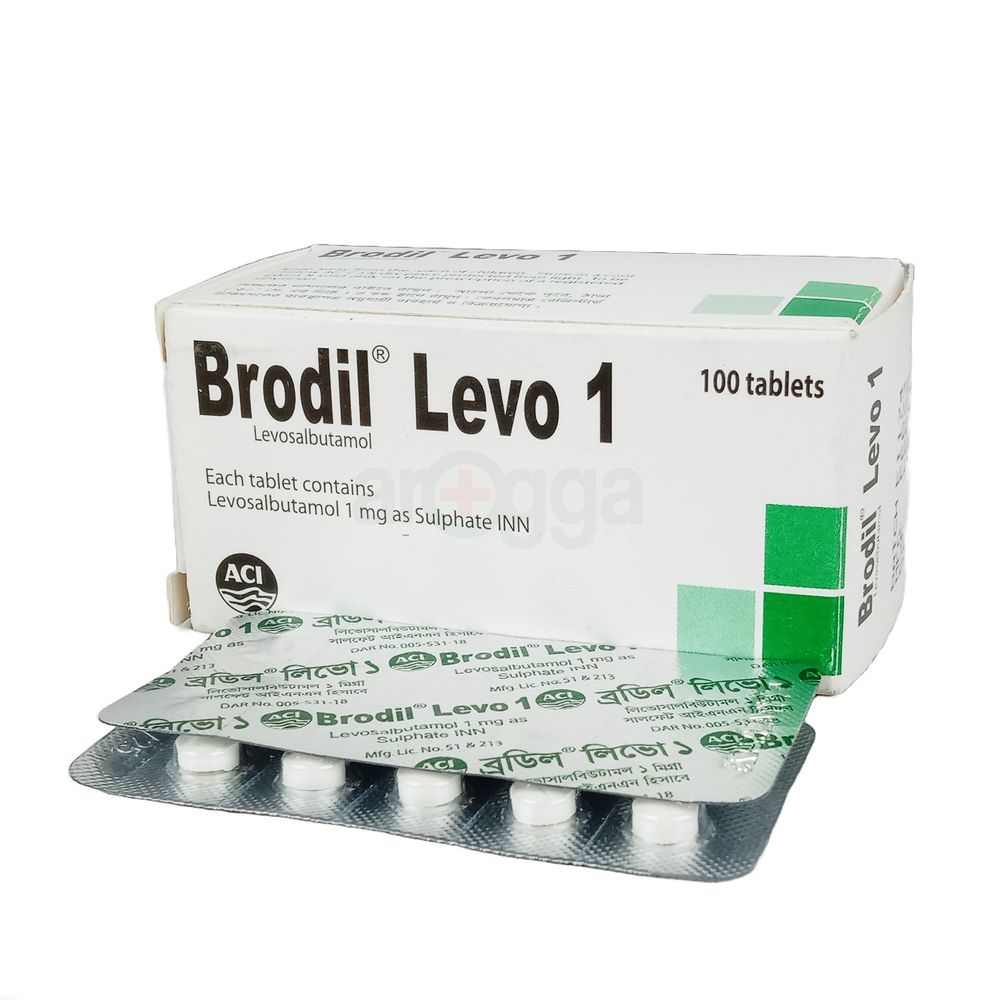 Brodil Levo 1mg Tablet - Arogga Online Pharmacy