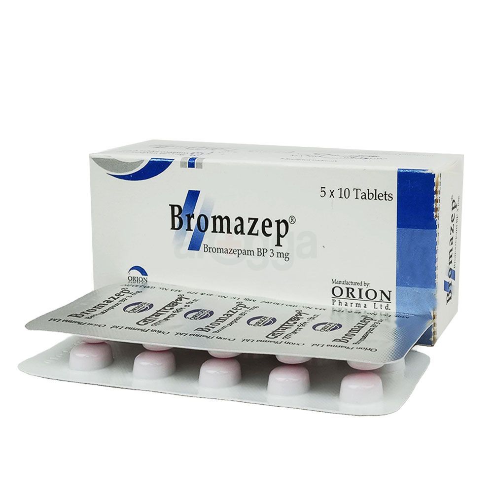 Bromazep 3mg Tablet - Arogga Online Pharmacy