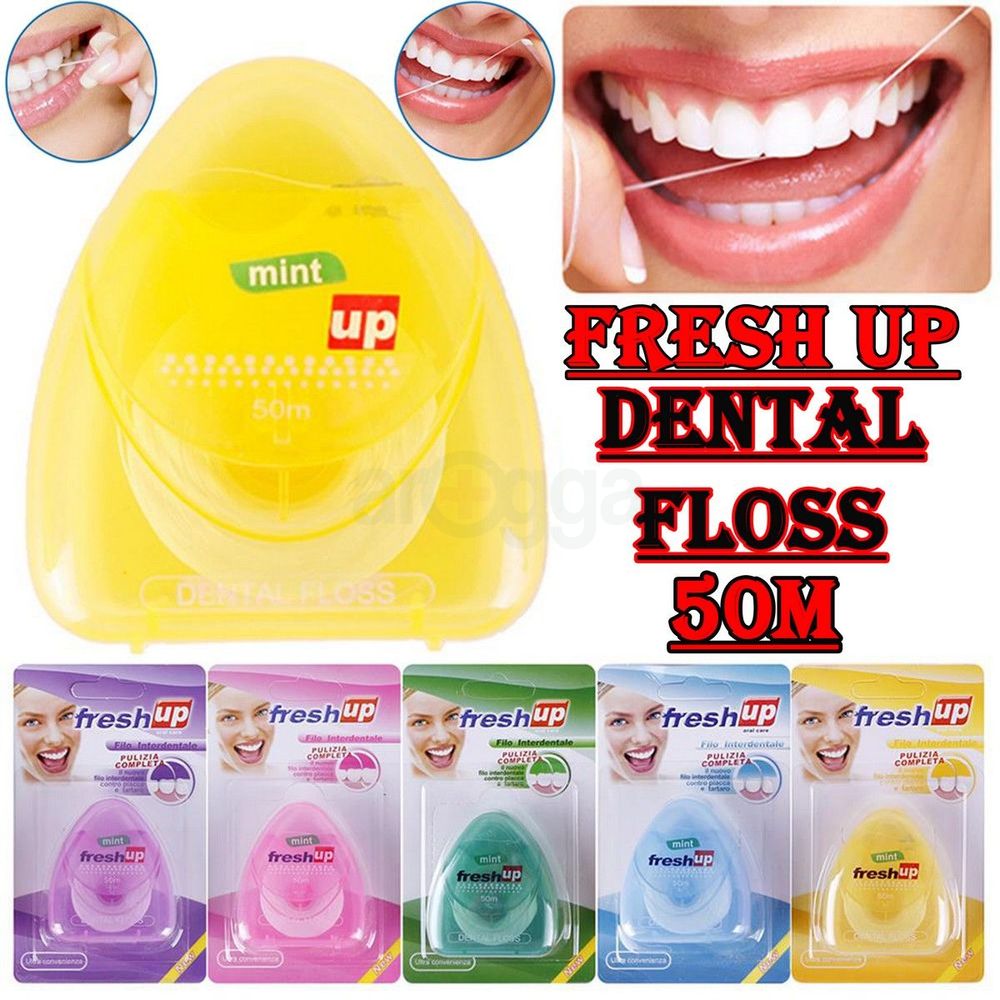 Fresh Up Dental Floss Mint Flavor (50m) - Arogga Beauty Store