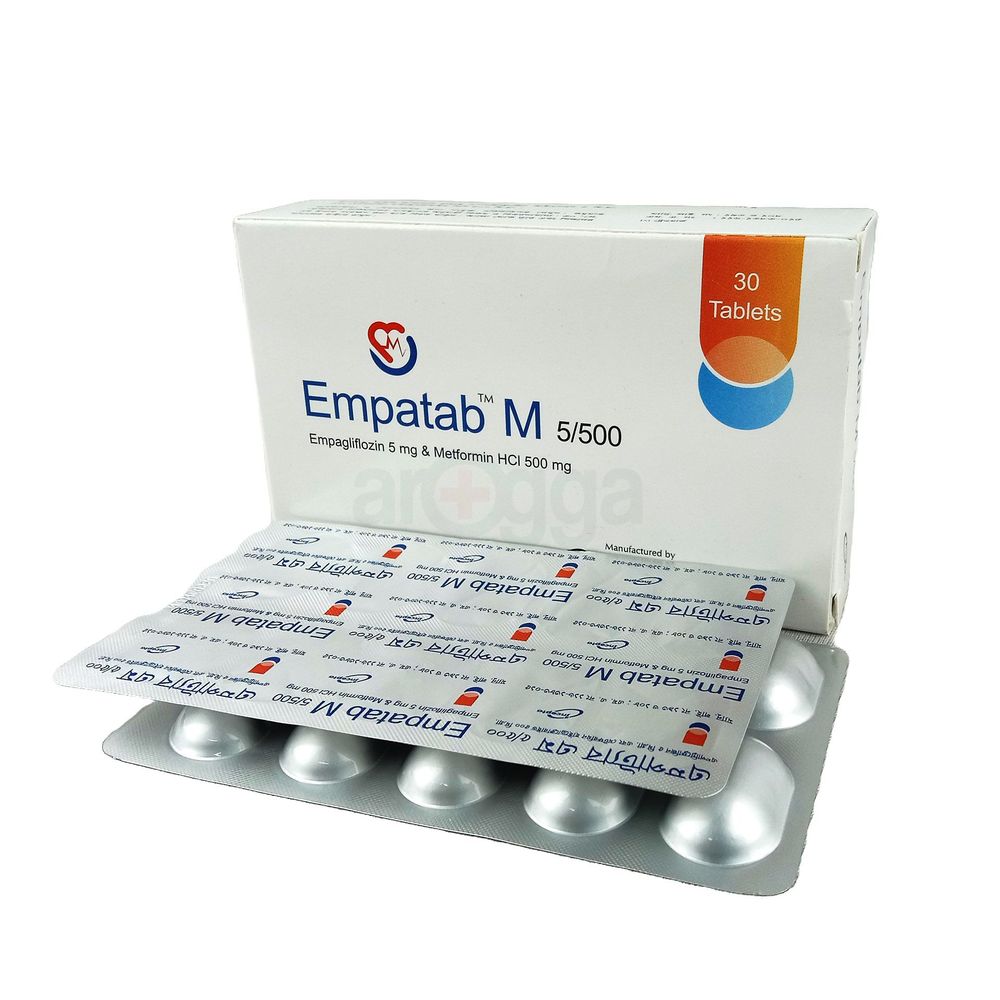 Empatab M 5mg/500mg Tablet - Arogga Online Pharmacy