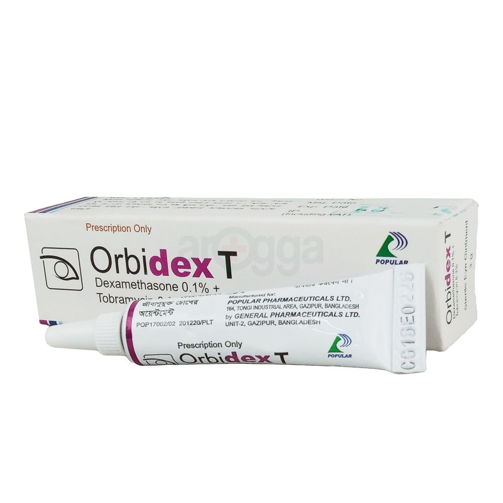 Orbidex-T 0.1%+0.3% Ointment - Arogga Online Pharmacy