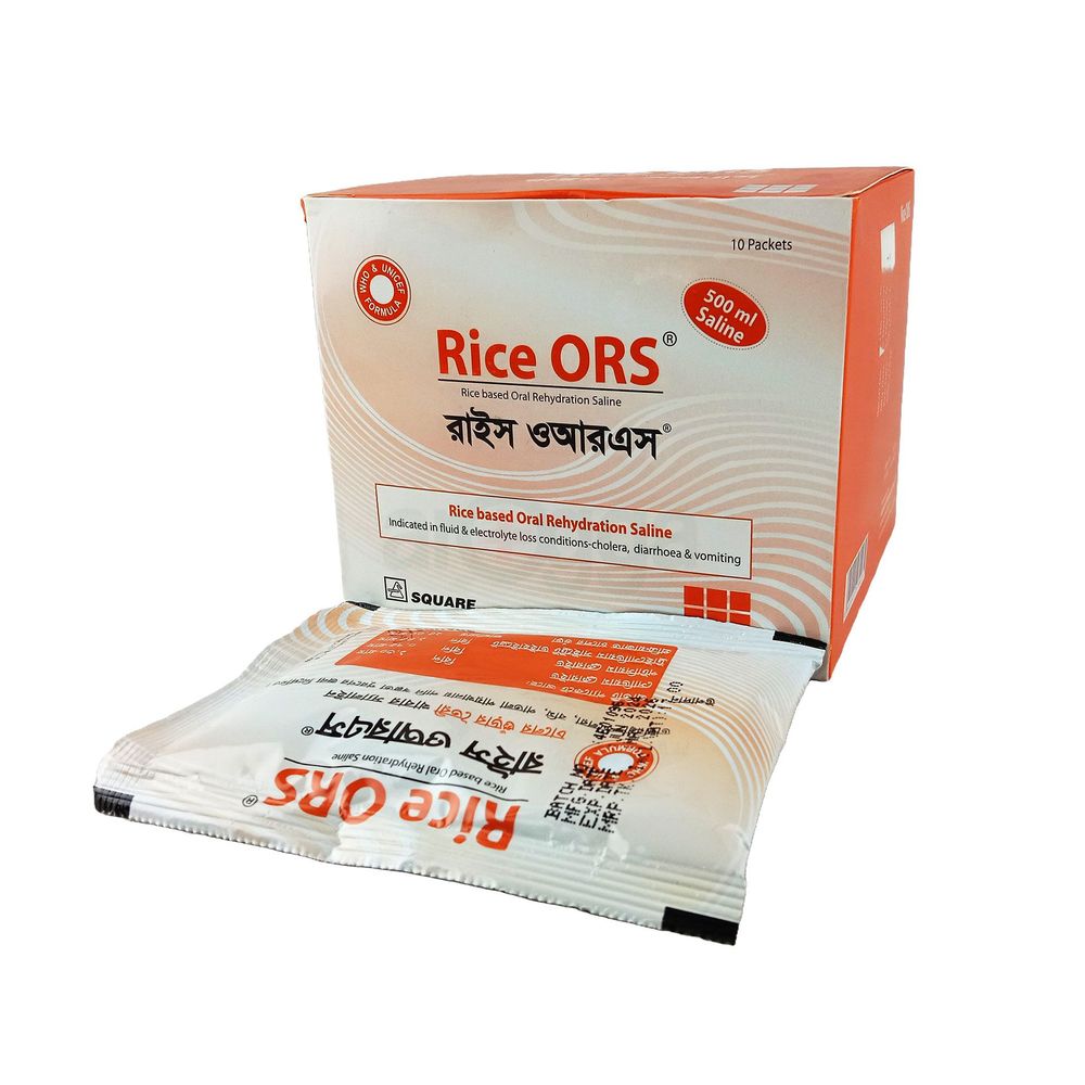 Rice ORS 500ml 500ml Powder - Arogga Online Pharmacy
