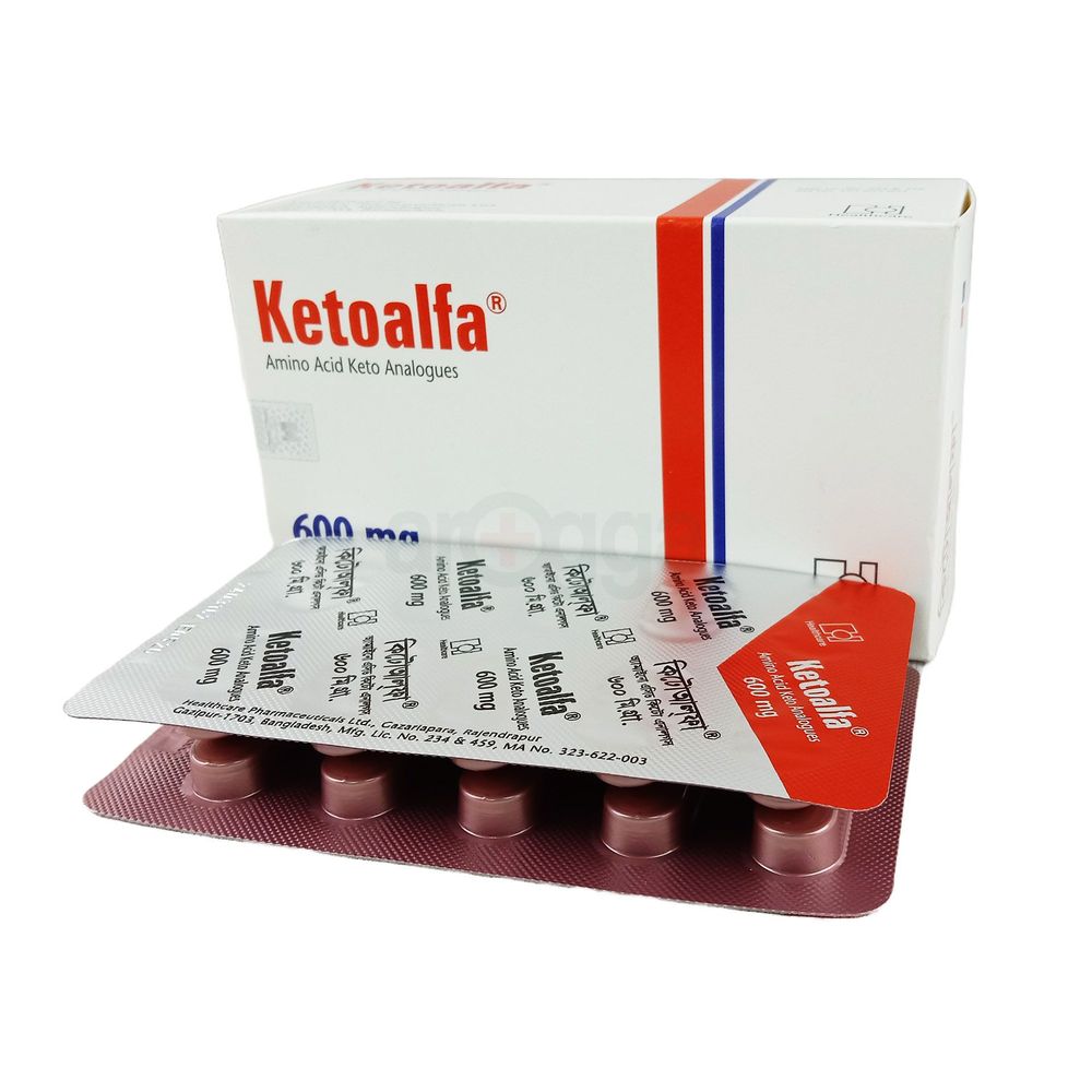 Ketoalfa 600mg Tablet - Arogga Online Pharmacy