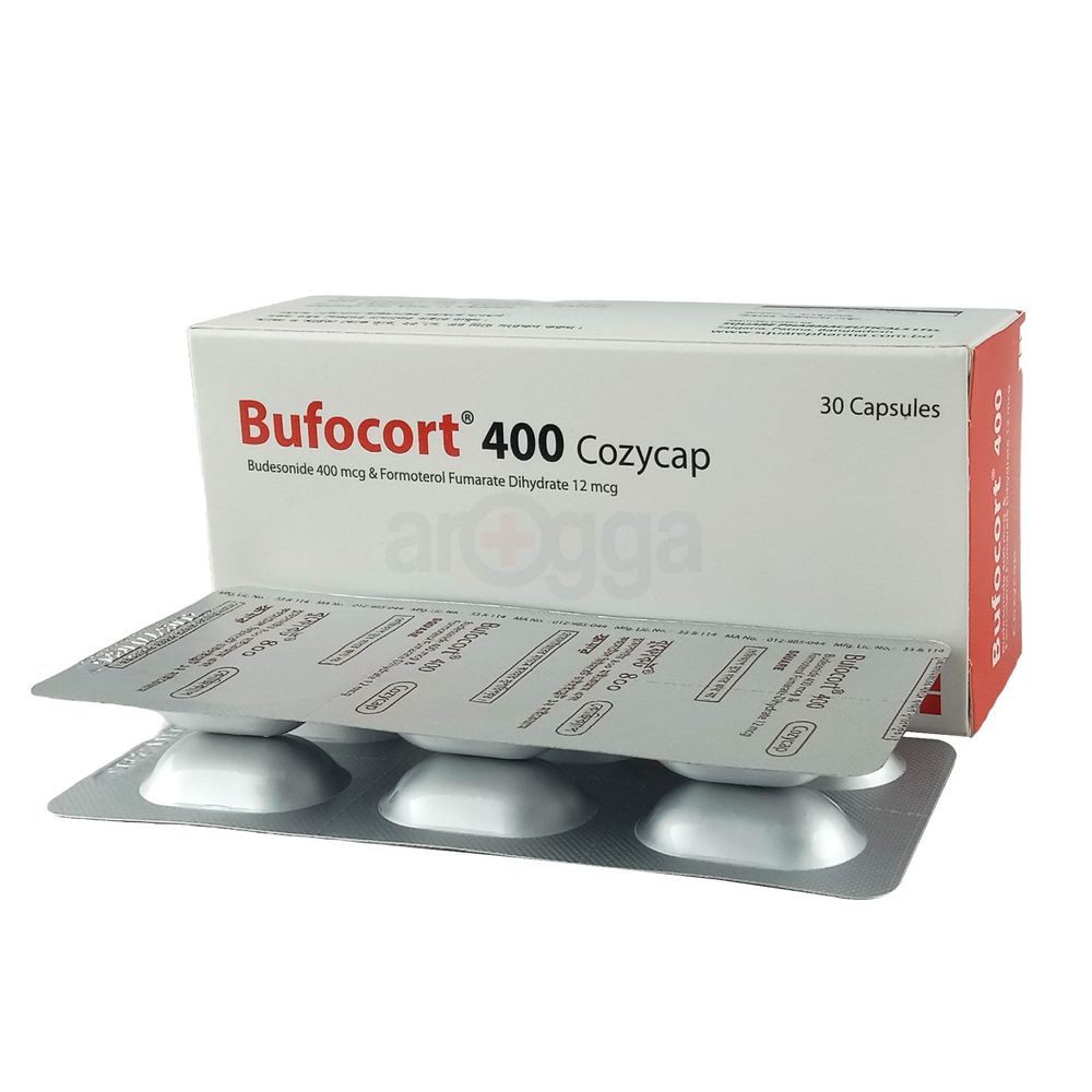 Bufocort 400 400mcg+12mcg Capsule - Arogga Online Pharmacy