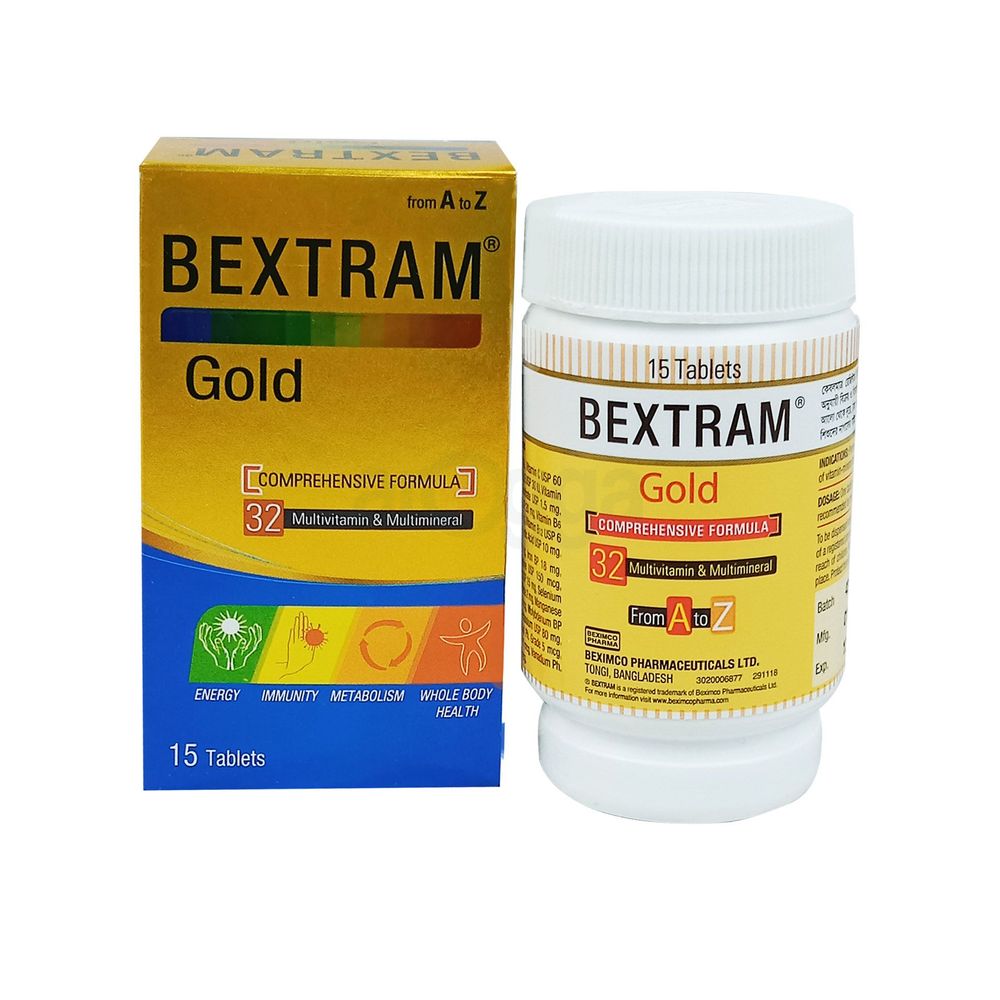 Bextram GOLD (15) Tablet - বেক্সট্রাম গোল্ড (১৫) ট্যাবলেট - Arogga ...
