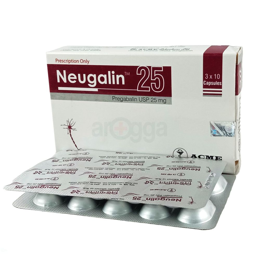 Neugalin 25mg Capsule - Arogga Online Pharmacy