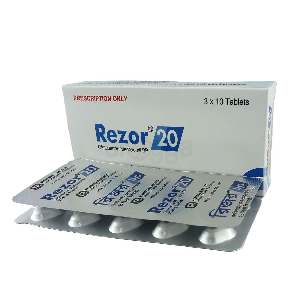 Rezor 20mg Tablet - Arogga Online Pharmacy