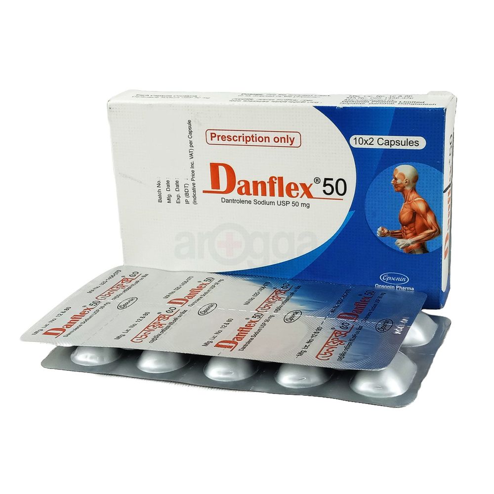 Danflex 50mg Capsule - Arogga Online Pharmacy