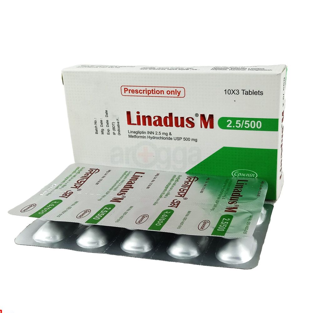 Linadus-M 500 2.5mg+500mg Tablet - Arogga Online Pharmacy