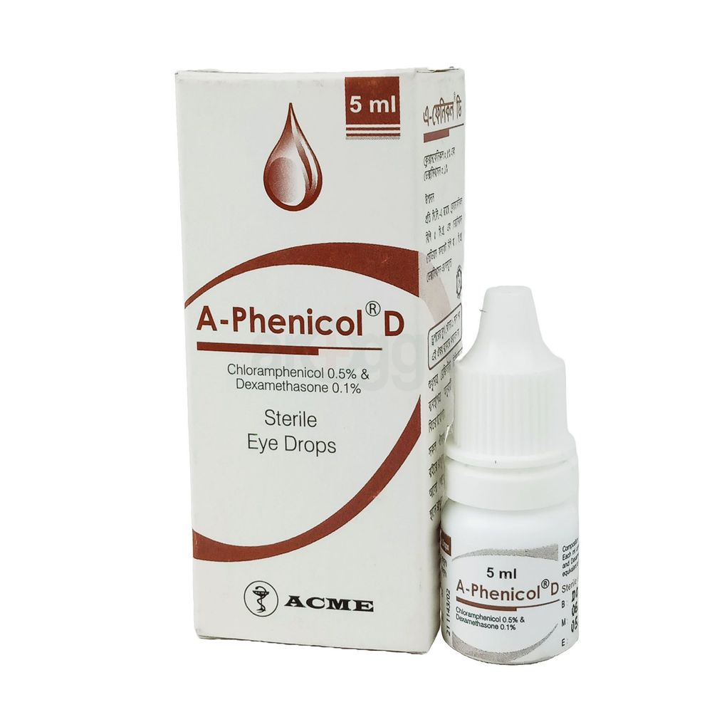 A Phenicol D 0.1%+0.5% Eye/Ear Drops - Arogga Online Pharmacy