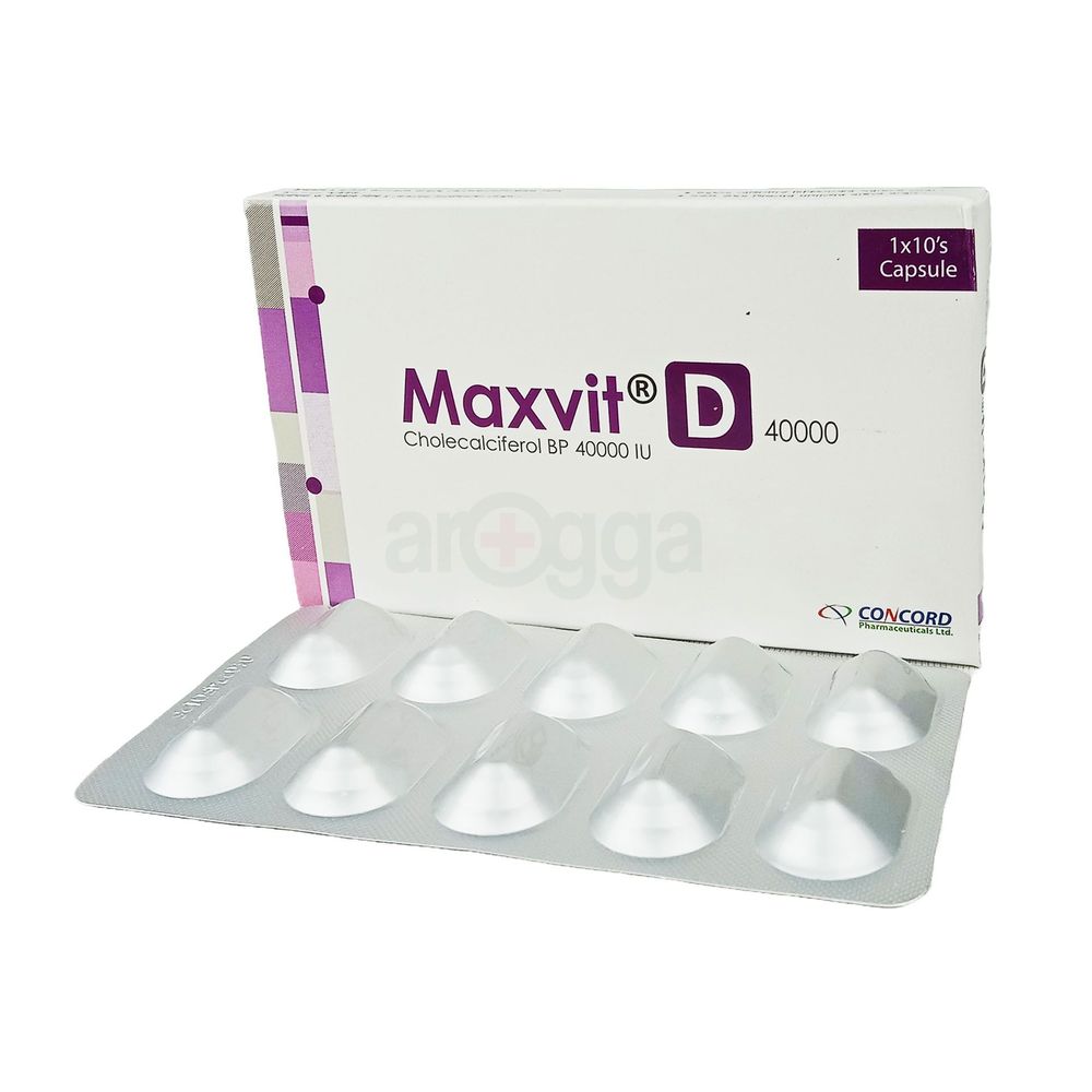 Maxvit D 40000 40000IU Capsule - Arogga Online Pharmacy