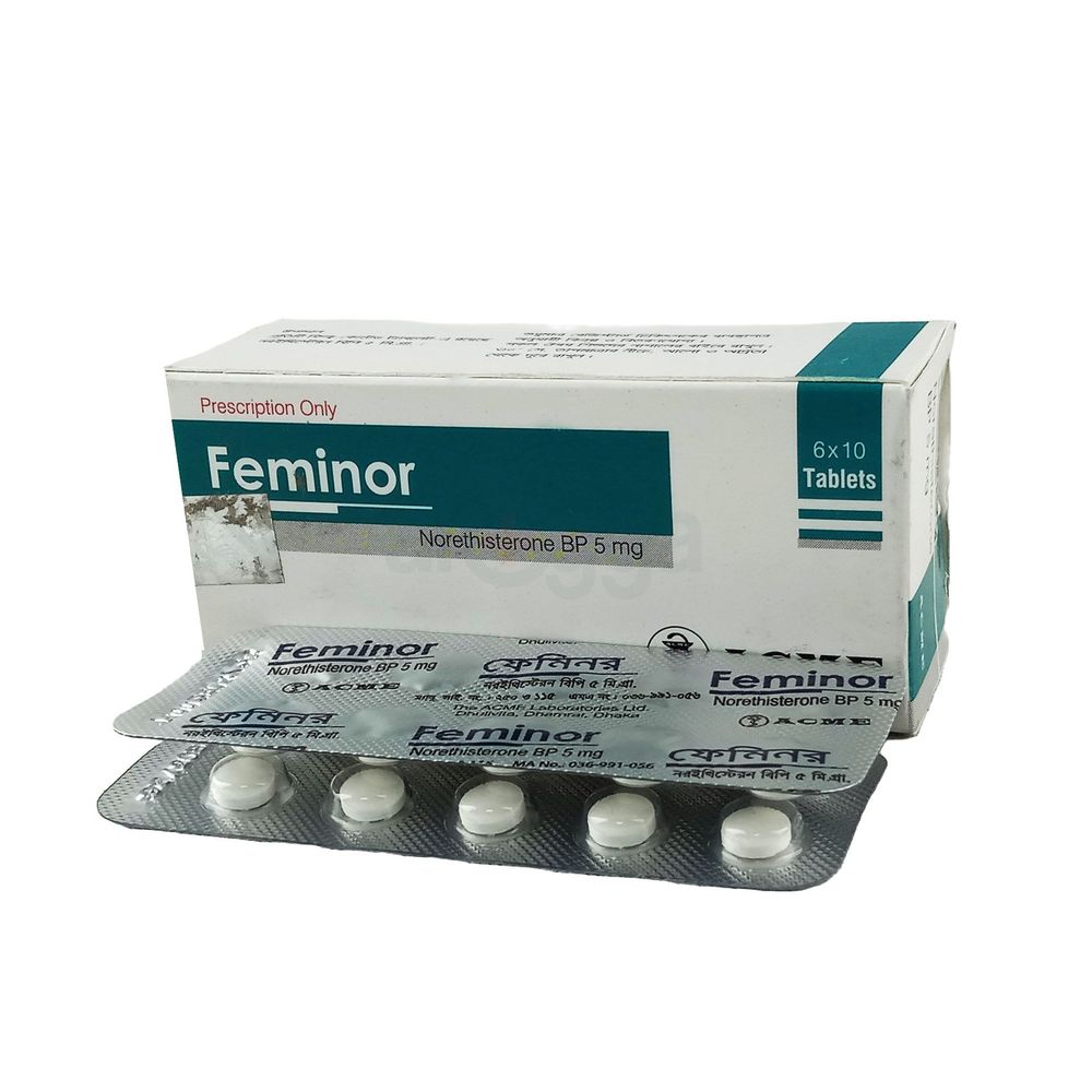 Feminor 5mg Tablet - Arogga Online Pharmacy