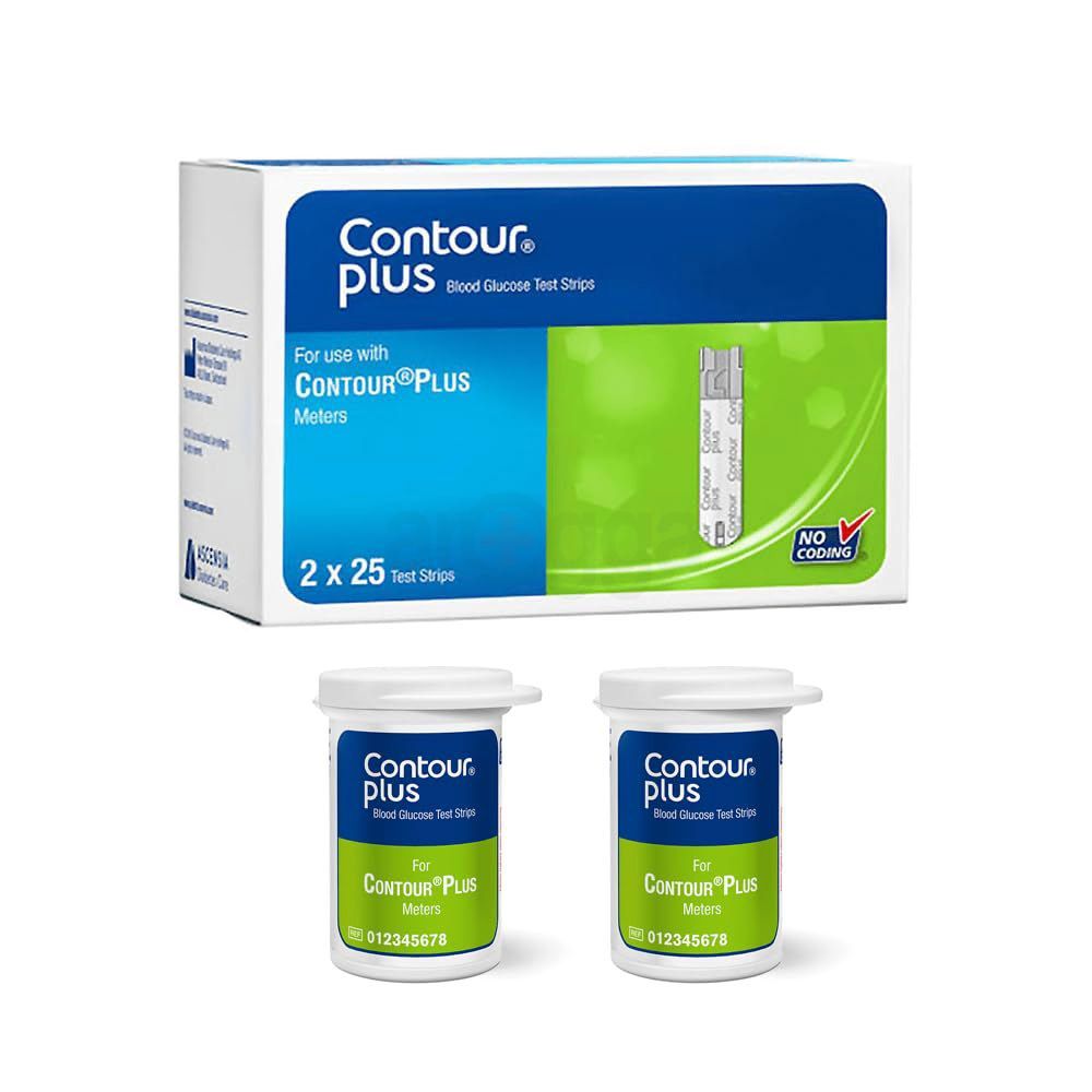 Contour Plus Blood Glucose Strip 50's Pack - Arogga Online Pharmacy