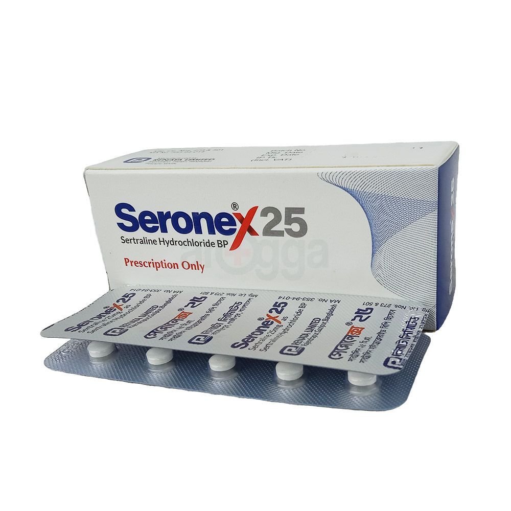 Seronex 25mg Tablet - Arogga Online Pharmacy