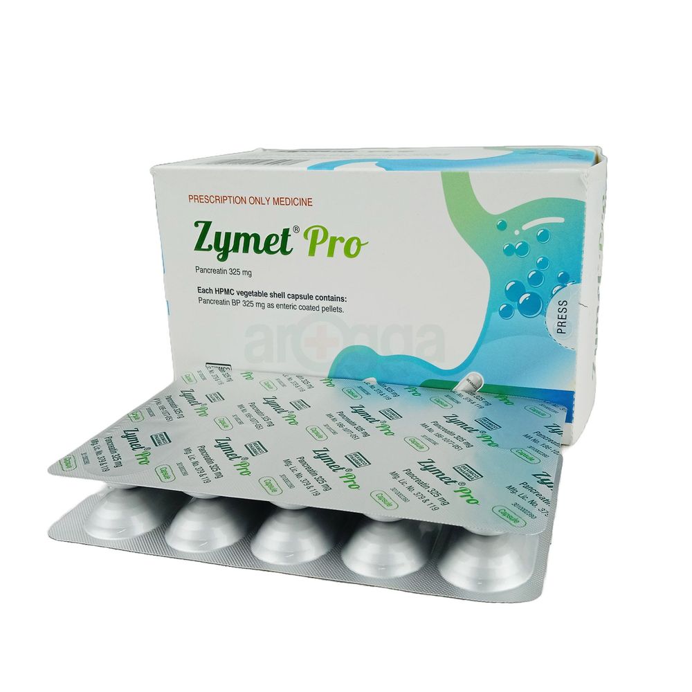 Zymet Pro 325mg Capsule - Arogga Online Pharmacy