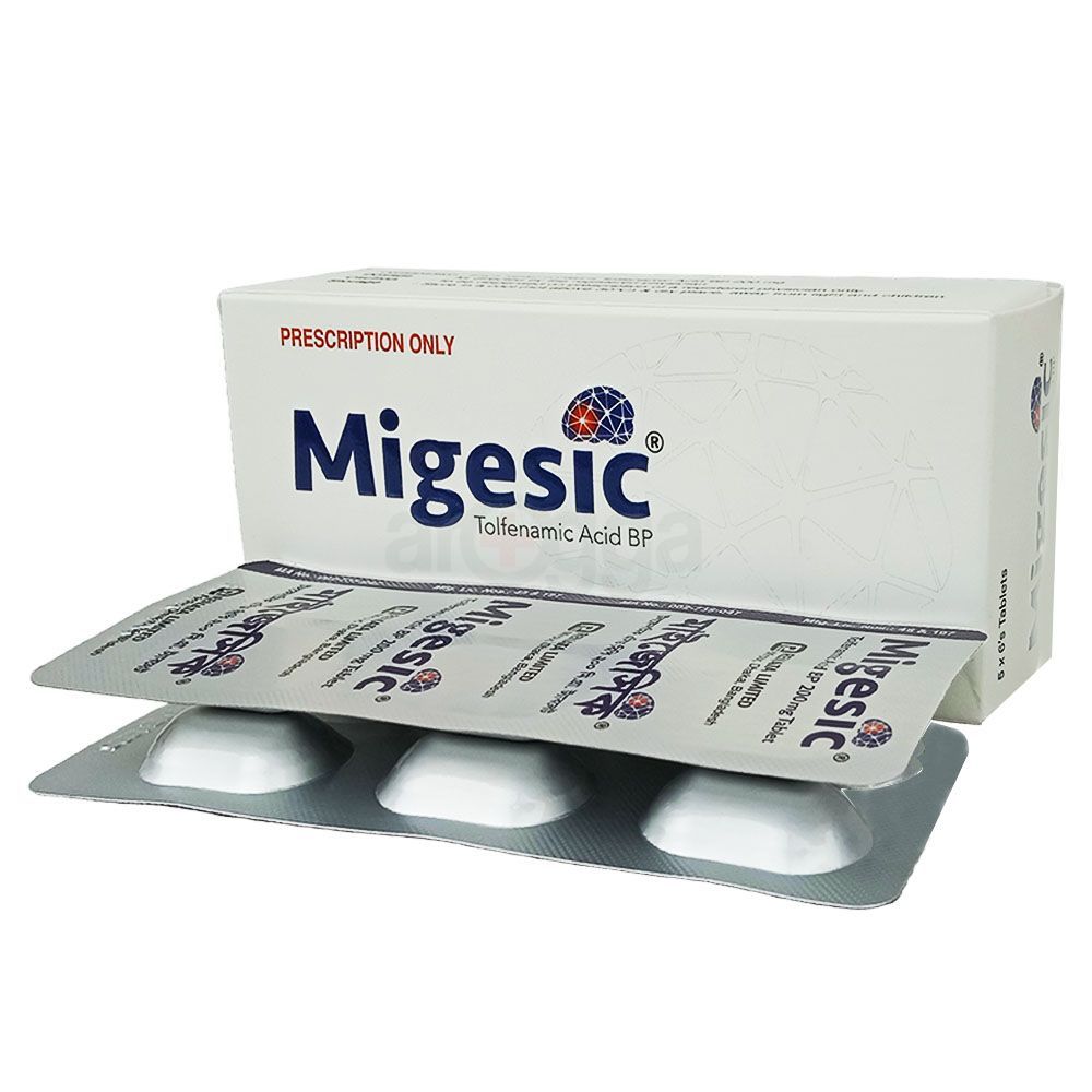 Migesic 200mg Tablet - Arogga Online Pharmacy