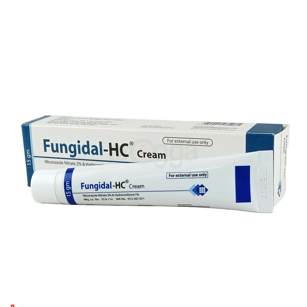 Fungidal HC 1%+2% Cream - ফানজিডাল ক্রিম - Arogga Online Pharmacy