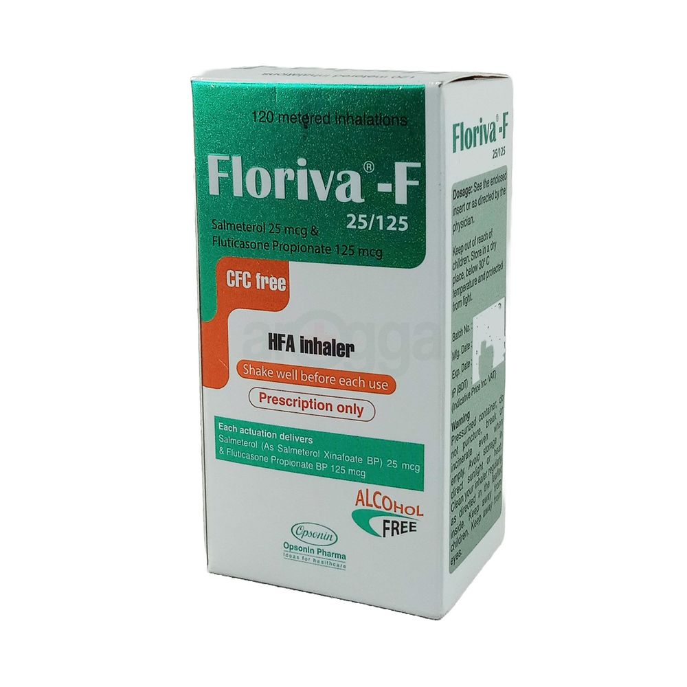 Floriva F 25/125 25mcg+125mcg Inhaler - Arogga Online Pharmacy