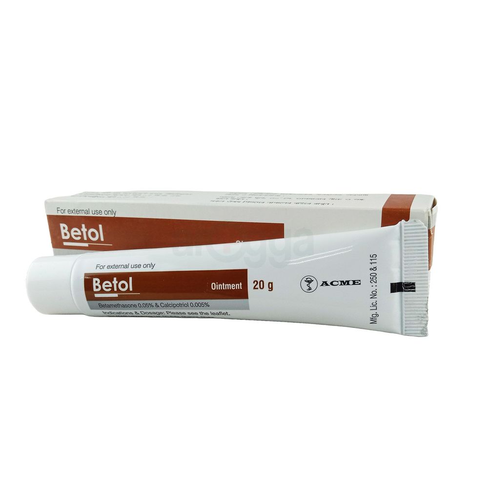 Betol 0.05%+0.00%/100gm Ointment - Arogga Online Pharmacy
