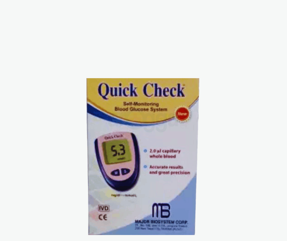 Quick Check Blood Glucose Meter - Arogga Online Pharmacy