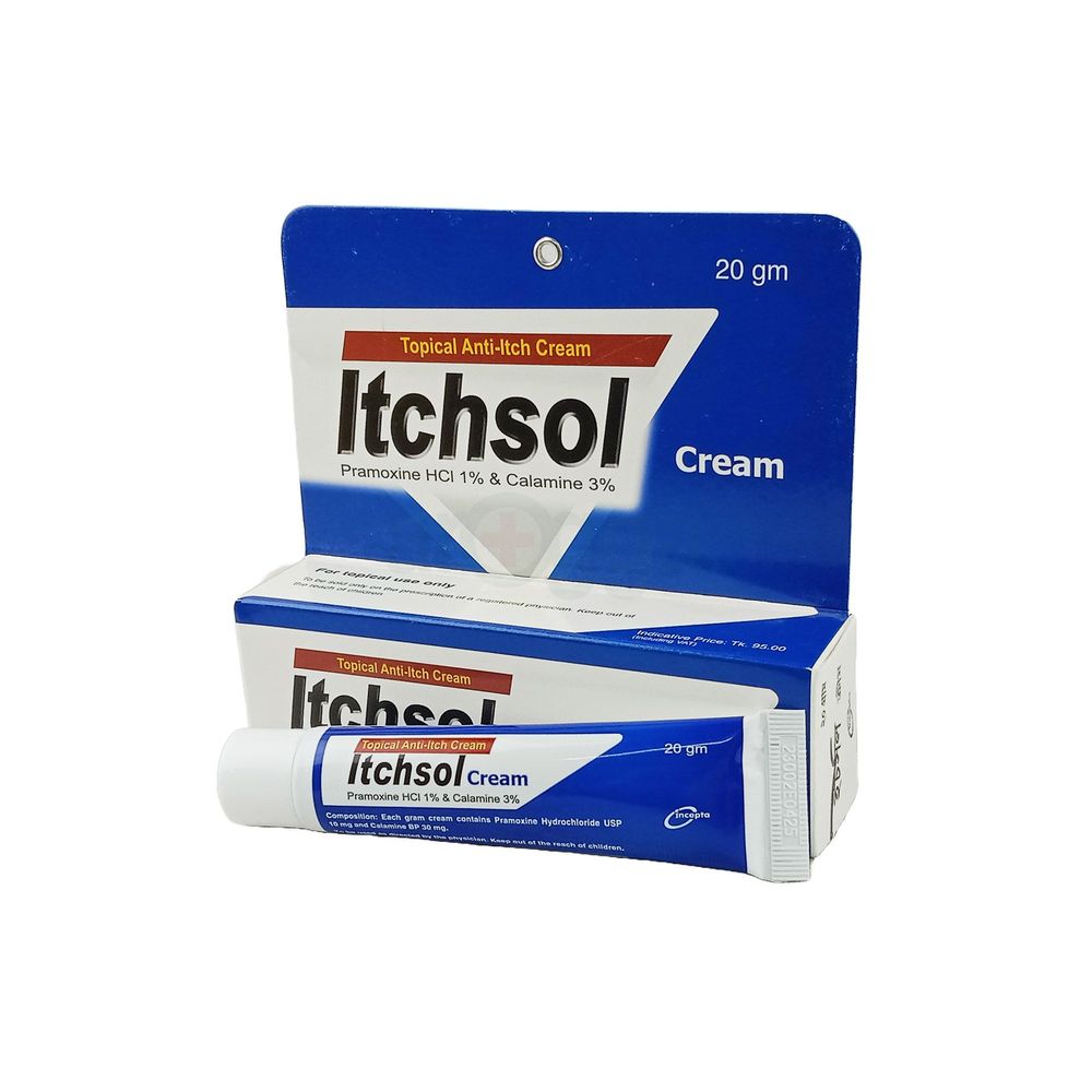 Itchsol 1%+3% Cream - Arogga Online Pharmacy