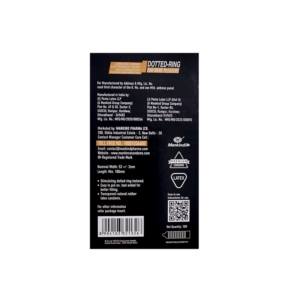 Manforce Cocktail with Dotted Rings Hazelnut & Chocolate Condom - 10Pcs ...