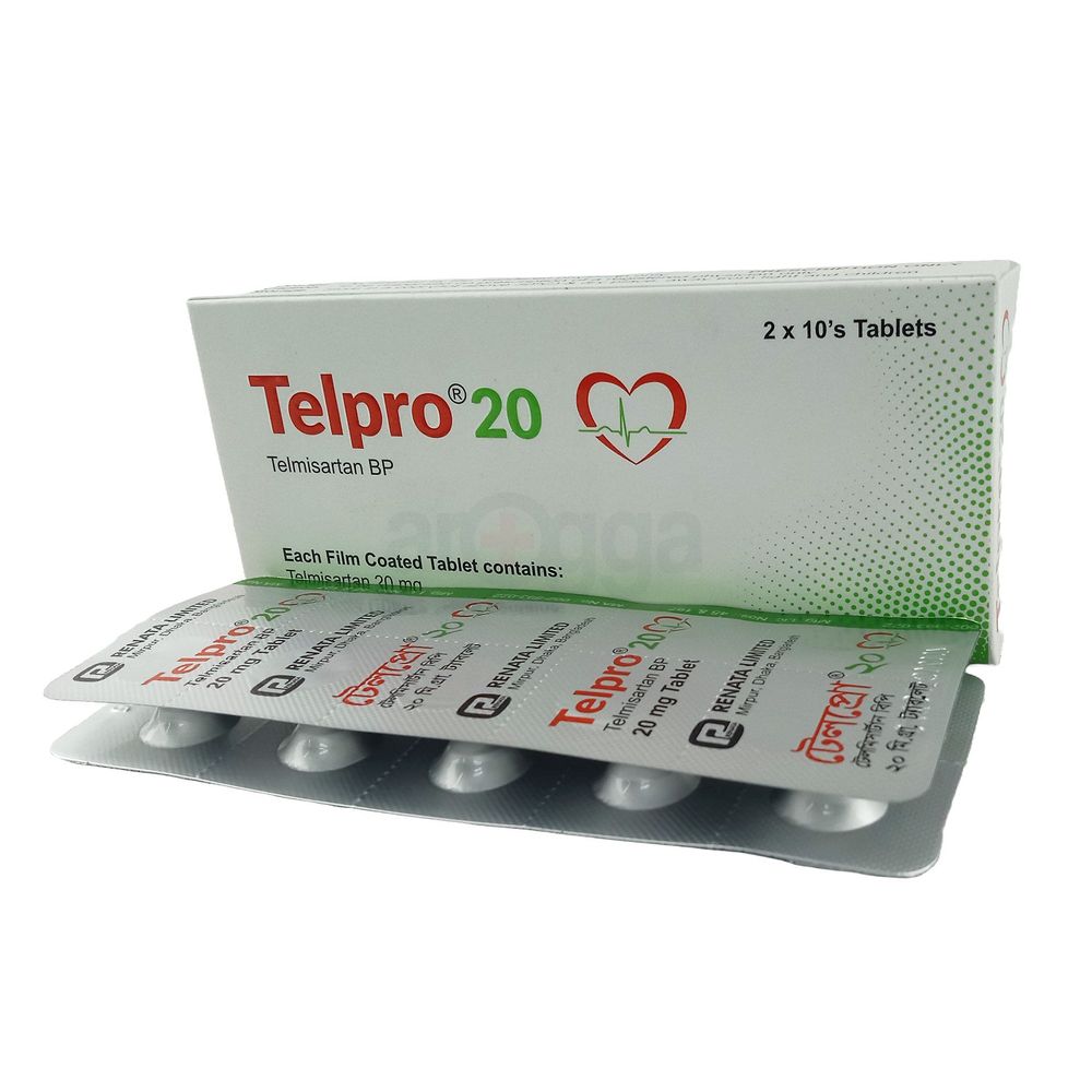 Telpro 20mg Tablet - Arogga Online Pharmacy