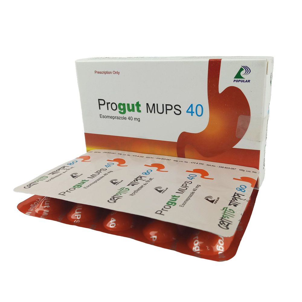 Progut Mups 40mg Tablet - Arogga Online Pharmacy