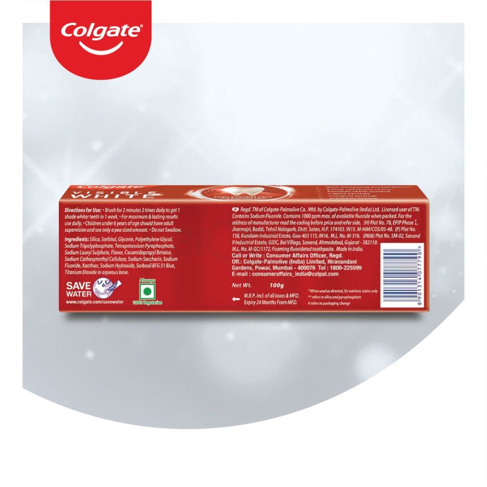 Colgate Visible White Toothpaste 100g - Arogga Beauty Store