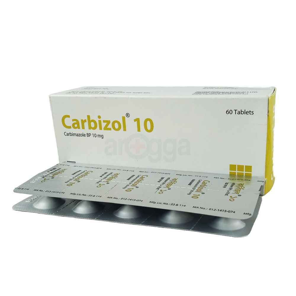 Carbizol 10mg Tablet - Arogga Online Pharmacy