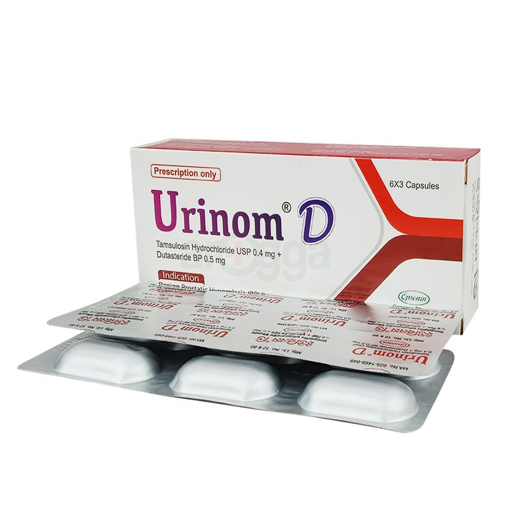Urinom D 400mcg+500mcg Capsule - Arogga Online Pharmacy
