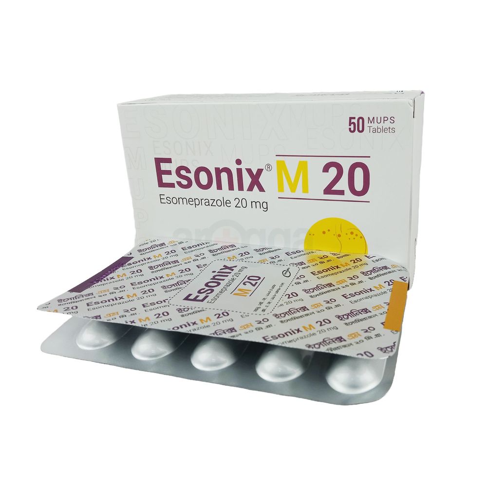 Esonix M 20mg Tablet - Arogga Online Pharmacy