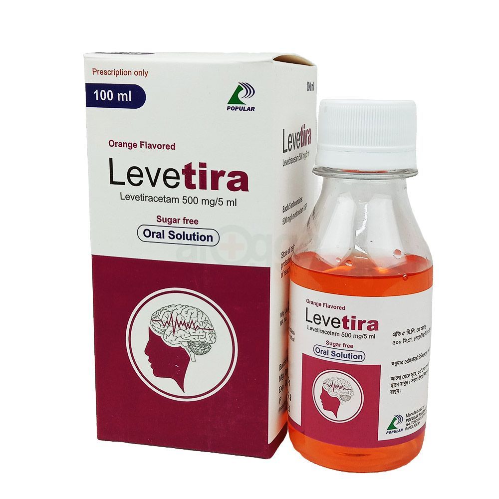 Levetira Syrup 500mg/5ml Syrup - Arogga Online Pharmacy