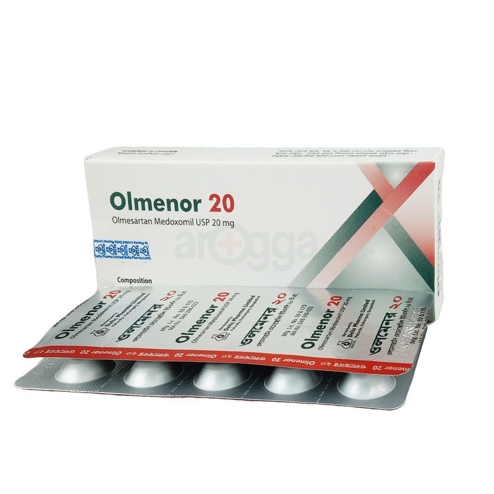 Olmenor 20mg Tablet - Arogga Online Pharmacy