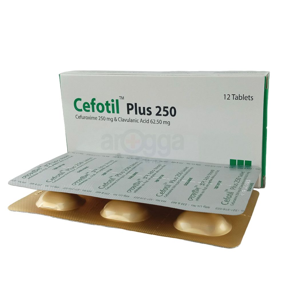 Cefotil Plus 250mg+62.5mg Tablet - সেফোটিল প্লাস ২৫০ মি.গ্রা.+৬২.৫ মি ...